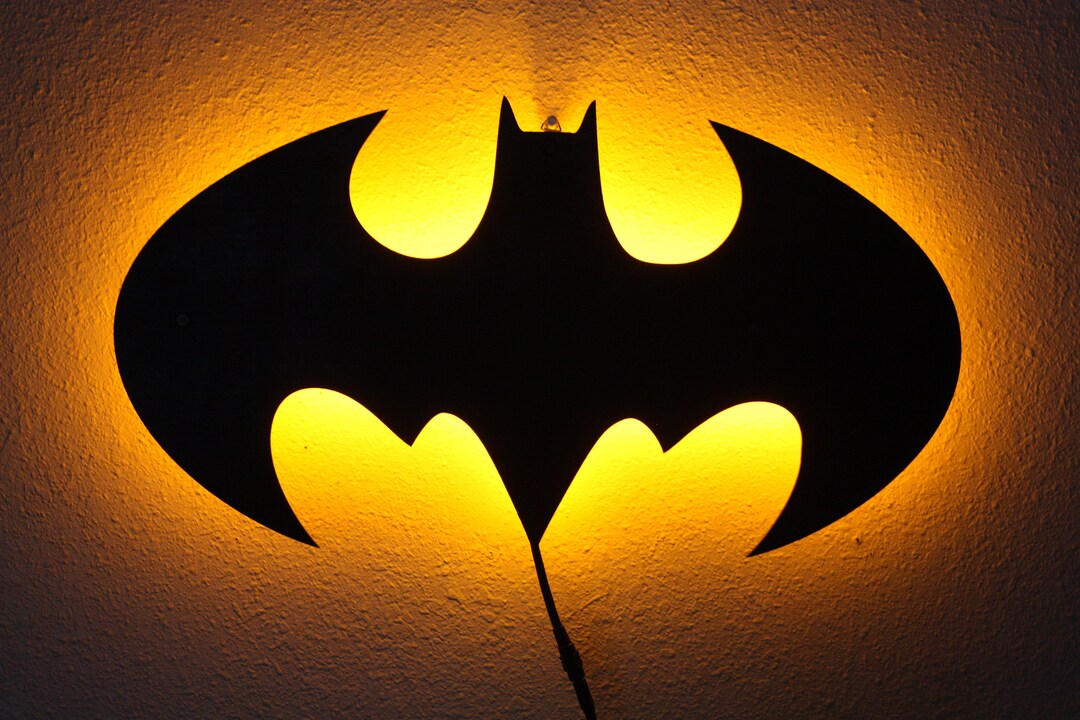Wooden LED Back Lit Bat Wall Light - FREE SHIPPING - Etsy