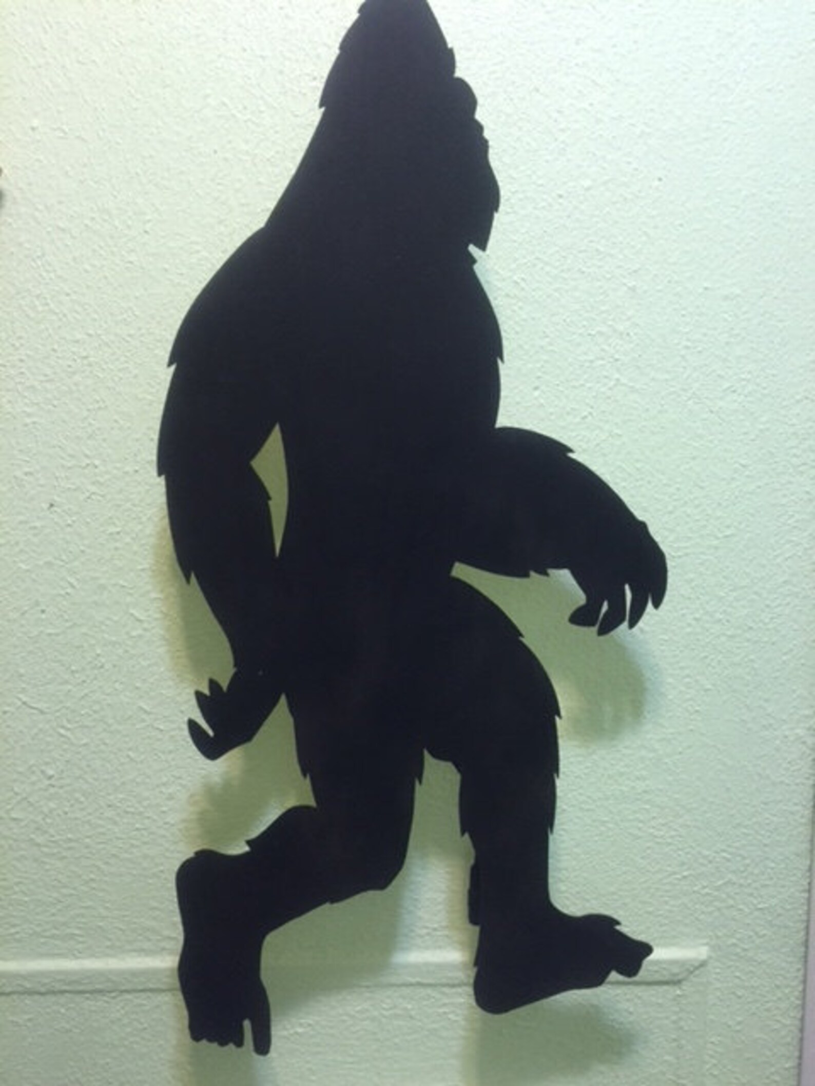 Wooden LED Backlit Bigfoot Wall Light FREE SHIPPING - Etsy