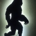 Wooden LED Backlit Bigfoot Wall Light FREE SHIPPING - Etsy