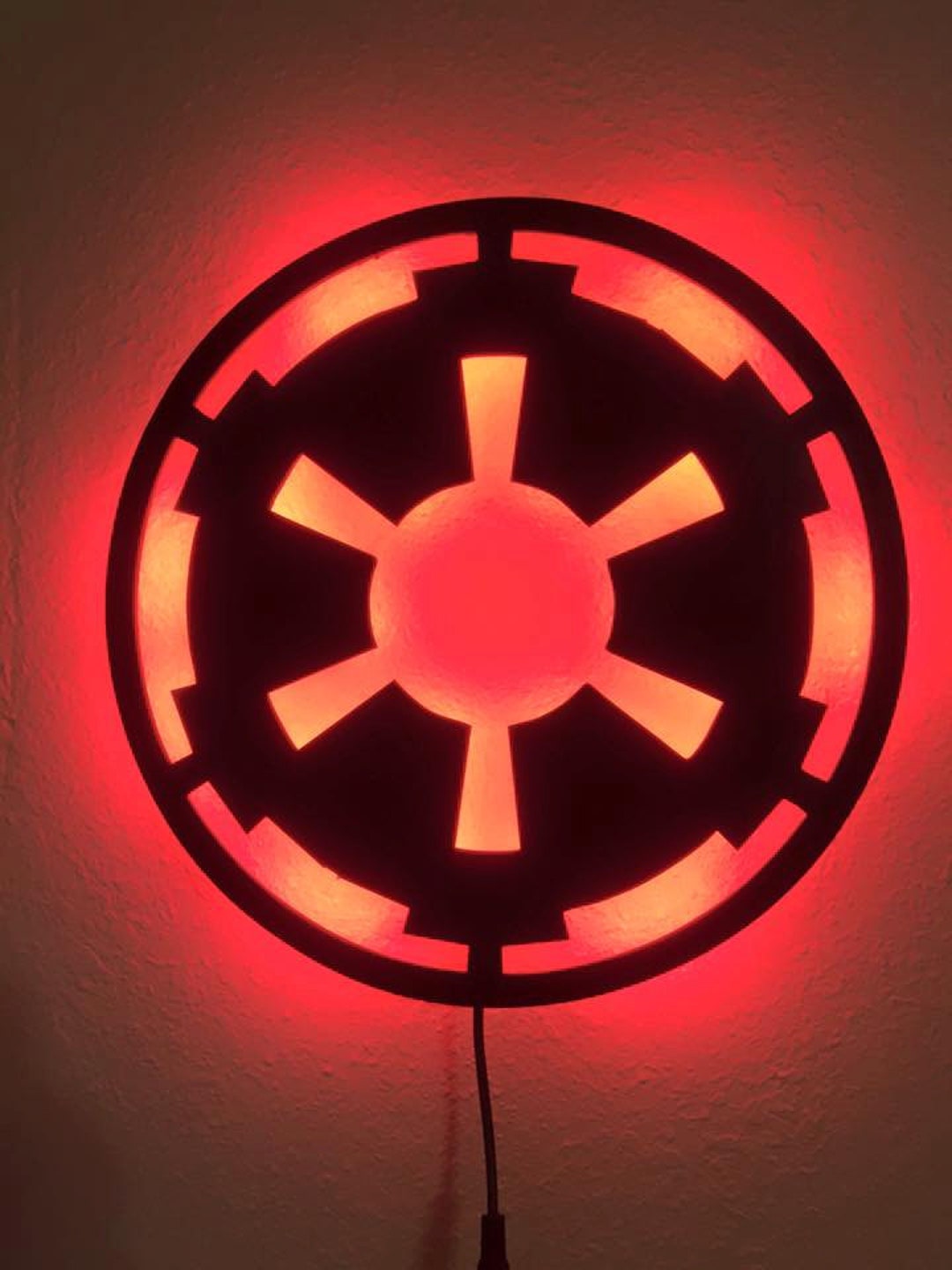 Wooden LED Back Lit Empire - Imperial Wall Light - FREE SHIPPING - Etsy
