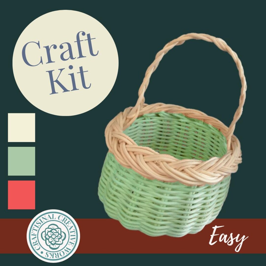 DIY Mini Christmas Basket Weaving Kit: Beginner-friendly Adult Holiday ...