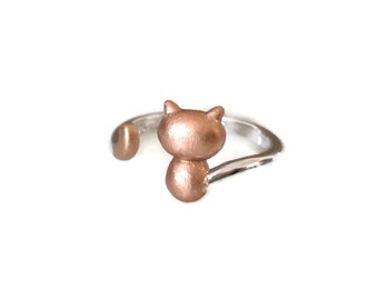 Adjustable Cat Ring - Etsy