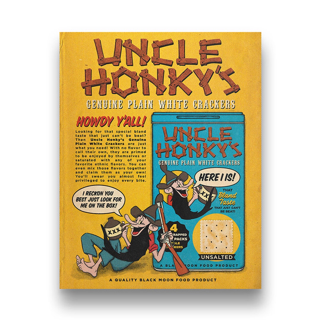 Uncle Honky's a Vintage Retro Inspired Cracker Ad Featuring a Hillbilly ...
