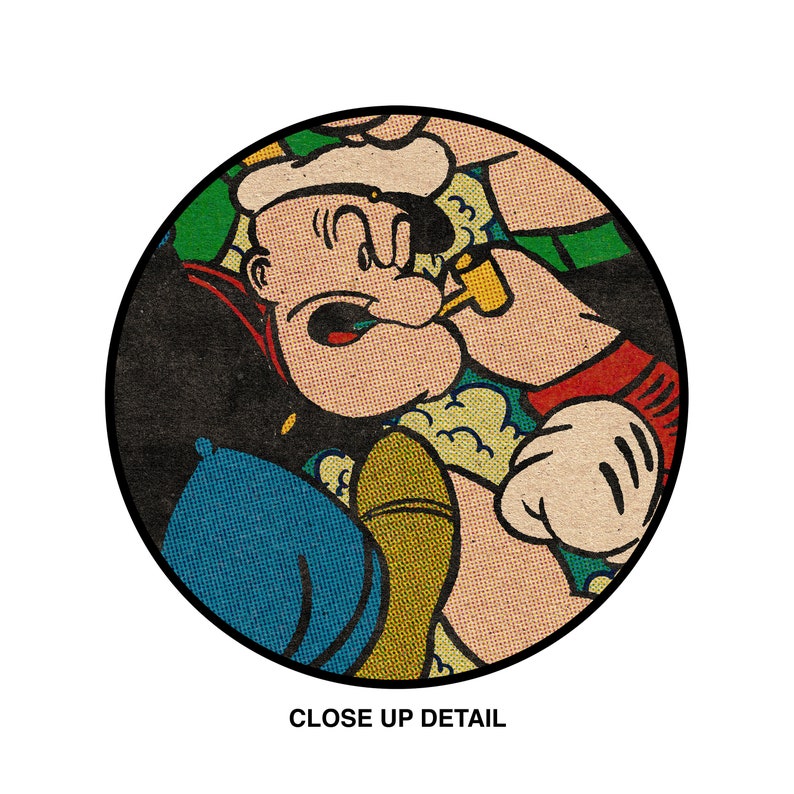 Cartoon Fight With Popeye Astro Boy Donald Duck Invisible - Etsy