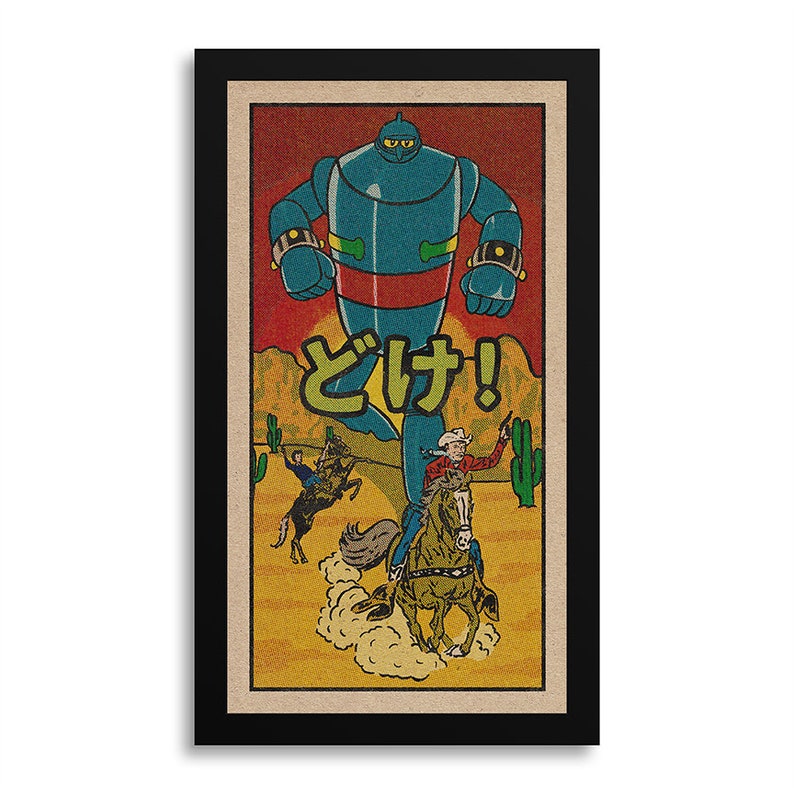 Gigantor & the Cowboys a Japanese Japan Menko Card Game Retro - Etsy
