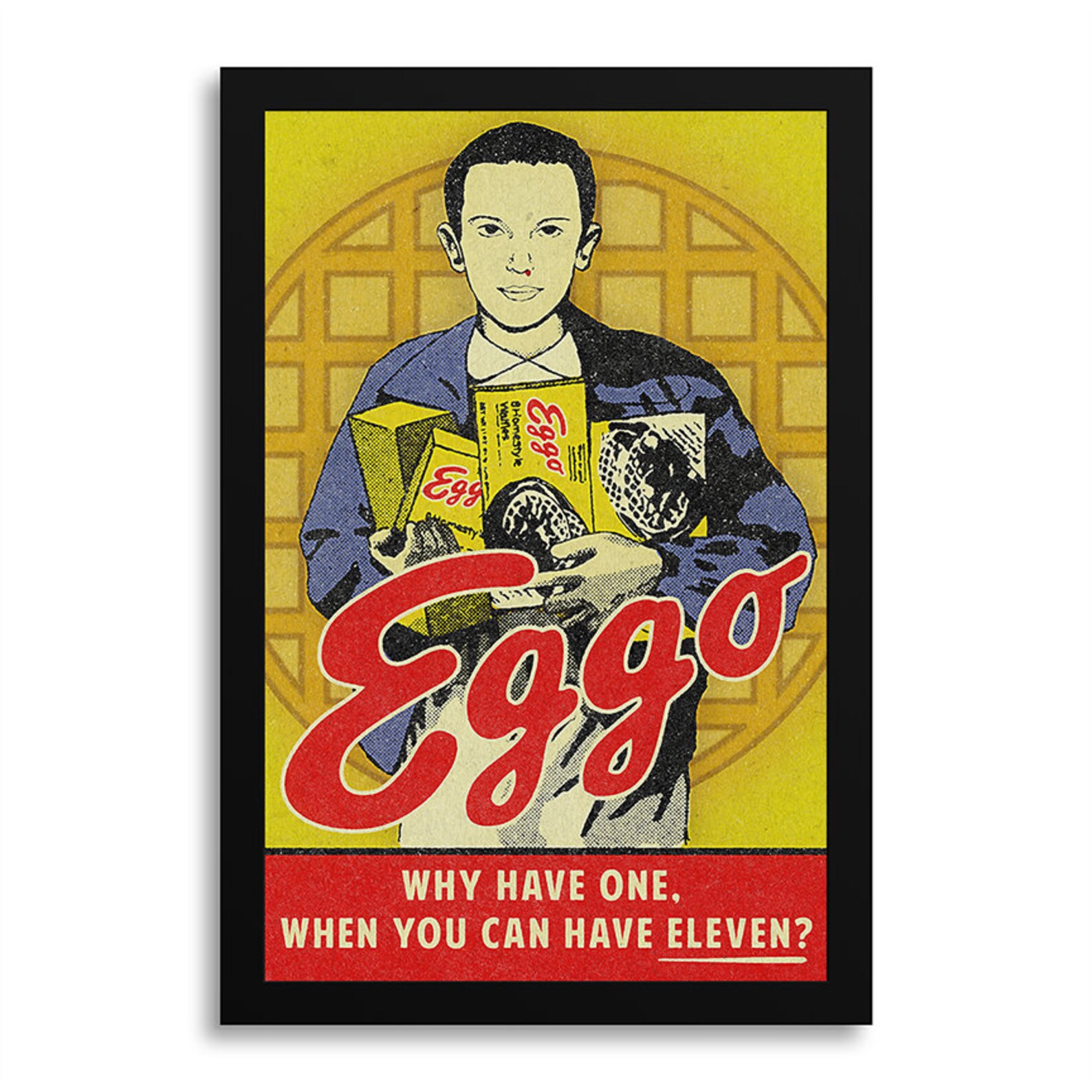 Eggo Eleven is a Vintage Retro Inspired Eggo Ad Based on the Netflix ...
