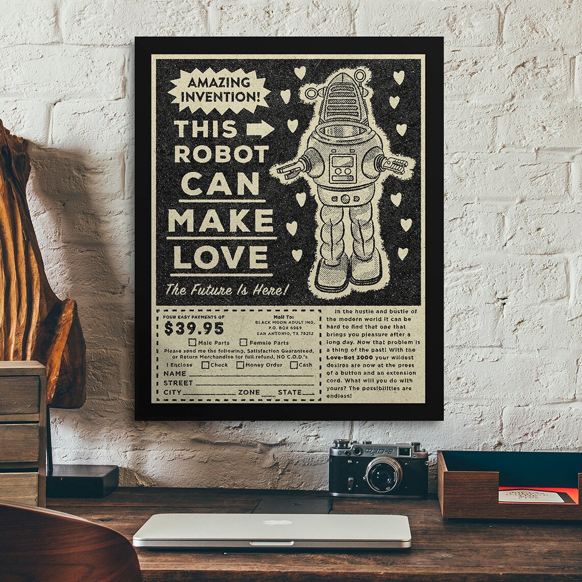 Love Bot 3000 is a Retro Vintage Inspired Comic Book Mail Away | Etsy