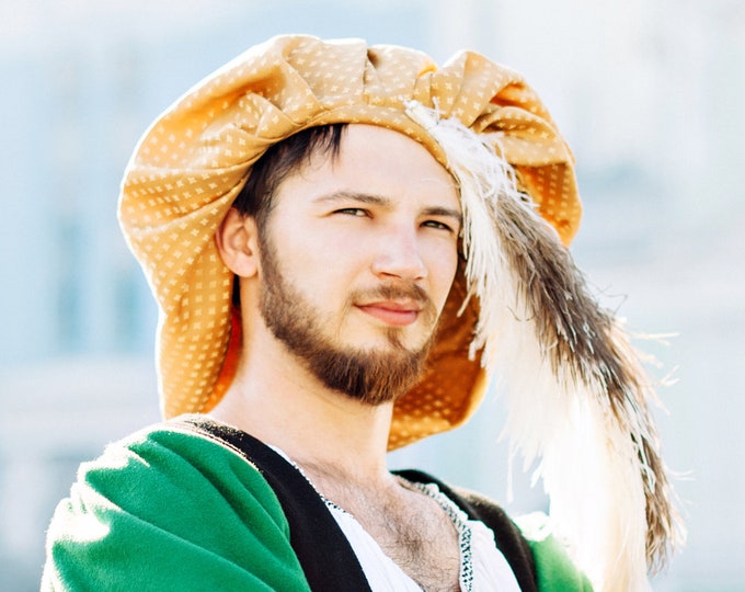 Italian Renaissance Hat for Men. Italian Fashion Late Medieval ...