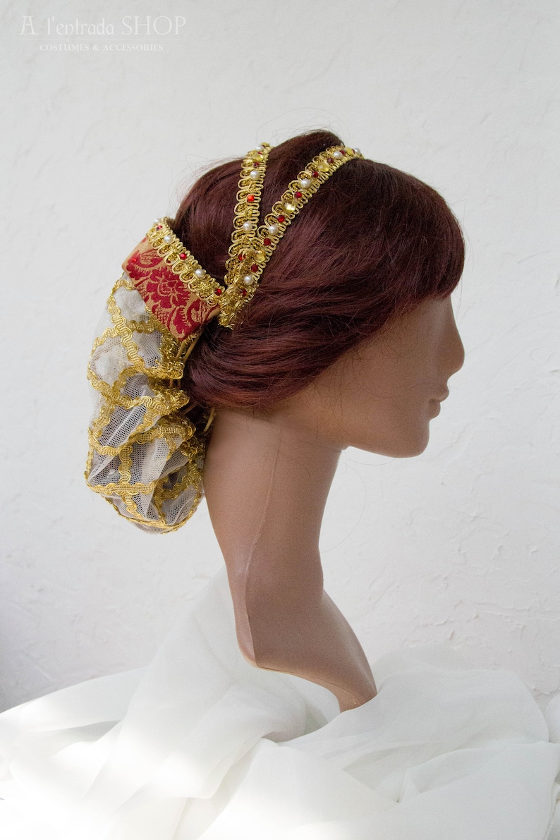Italian Renaissance Headdress. Renaissance Women's Hat. - Etsy