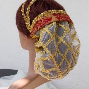 Italian Renaissance Headdress. Renaissance Women's Hat. Lucrezia Borgia ...