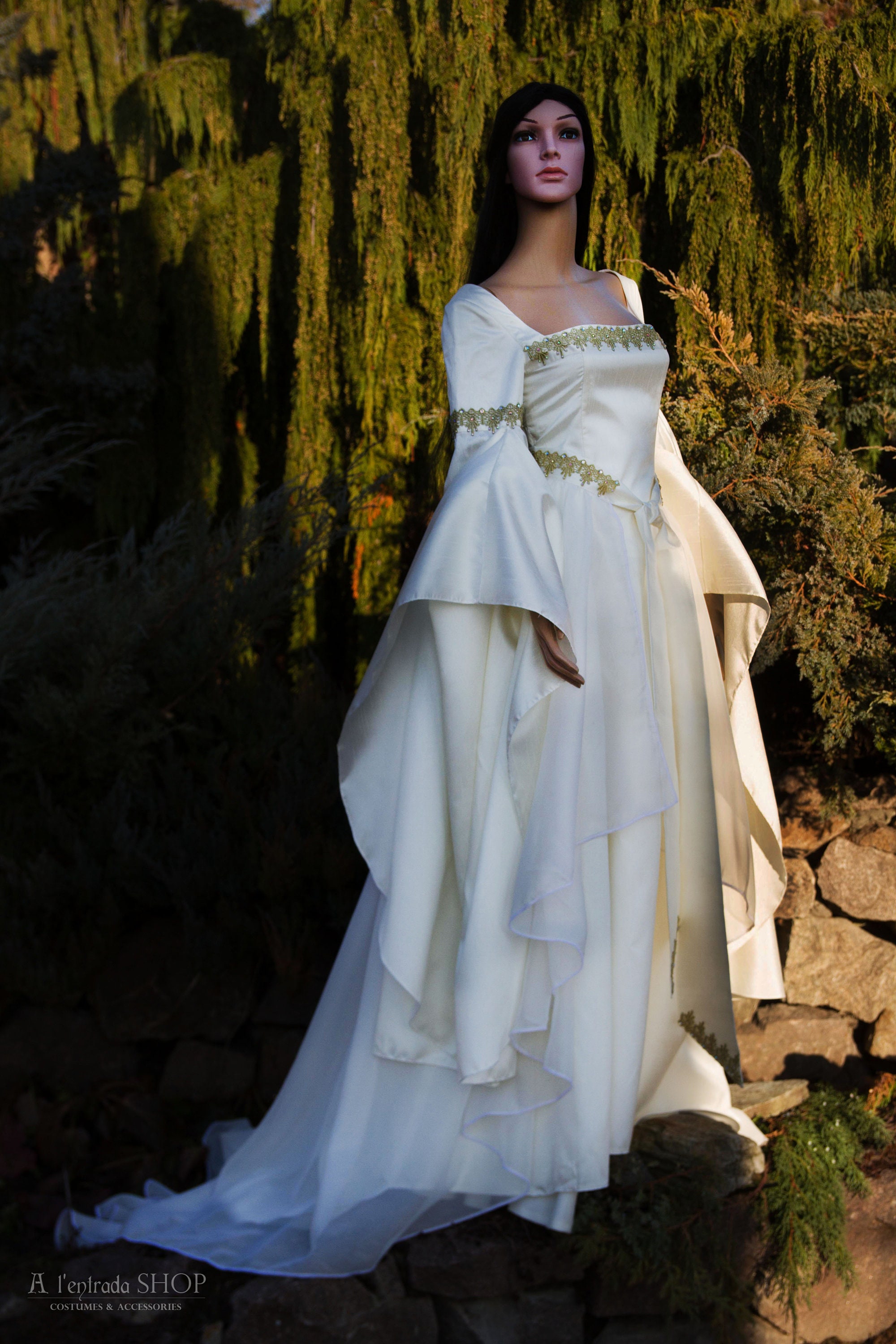 Couleur blanche elfe de robe. Robe de mariée elfe. Robe de | Etsy