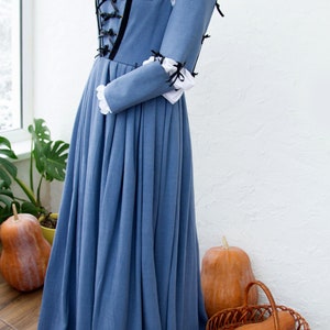 Blue Renaissance Gown Early XVI Century. Ren Faire Costume for Woman ...