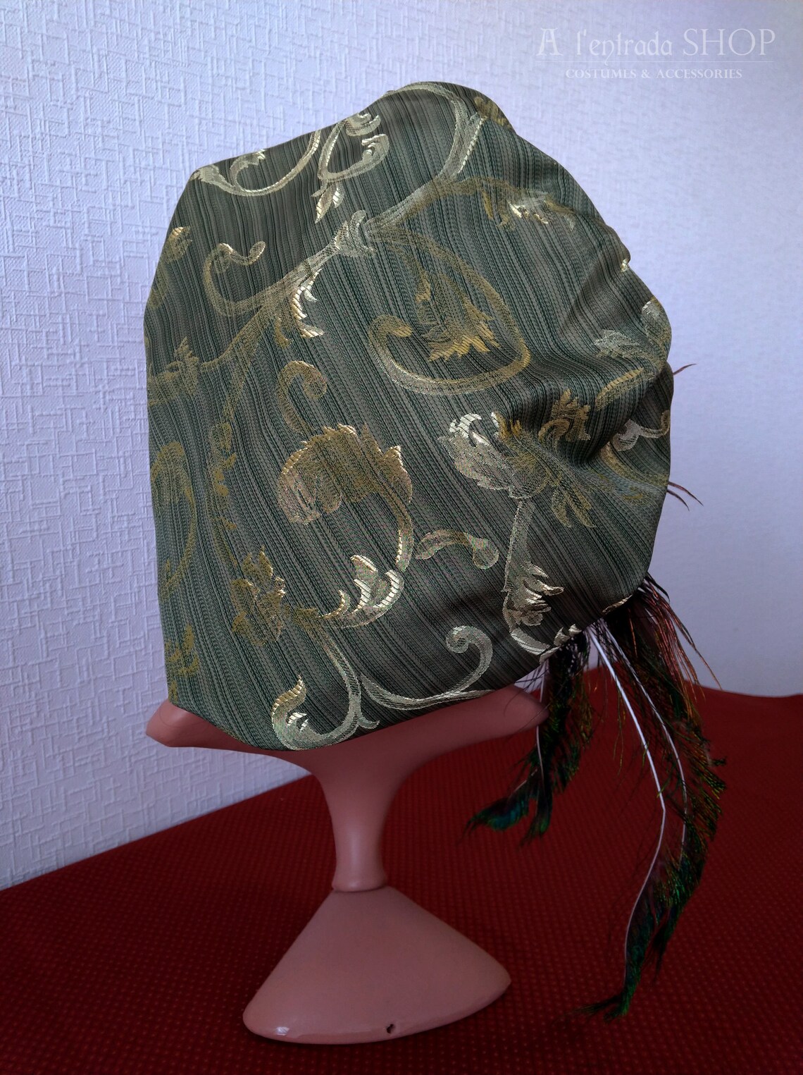 Italy Renaissance Hat Man's Green Color With Peacock - Etsy