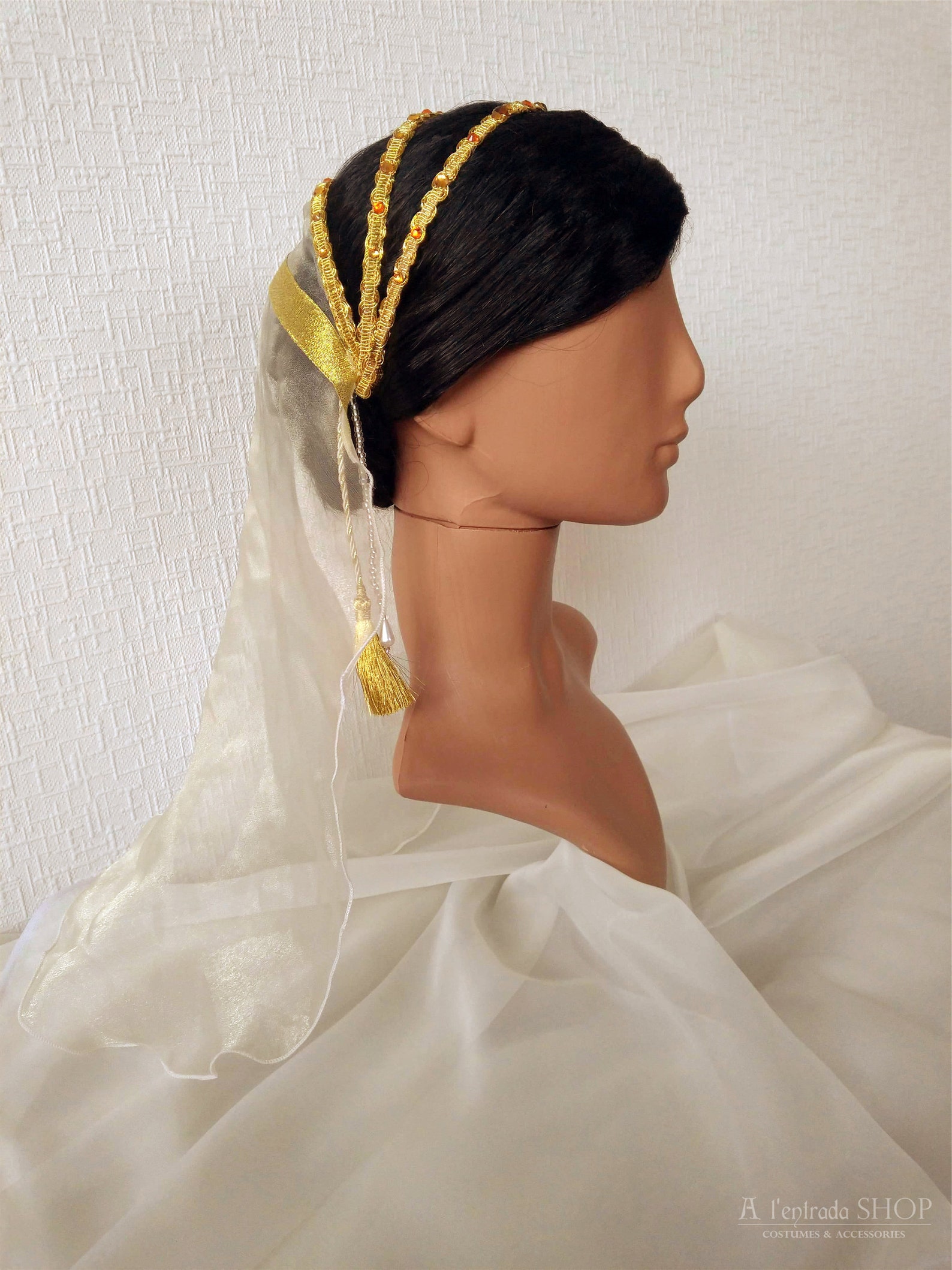 Italian Renaissance Headdress. Fairy Headpiece. Lucrezia - Etsy