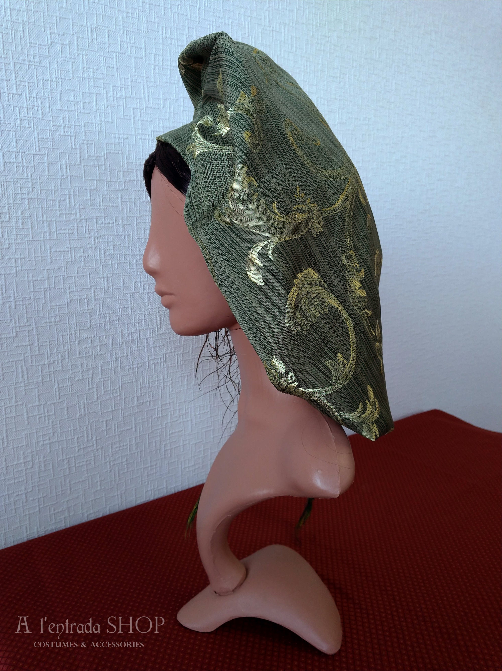 Renaissance Peacock Feather Beret: Elegant Tudor-style Medieval ...
