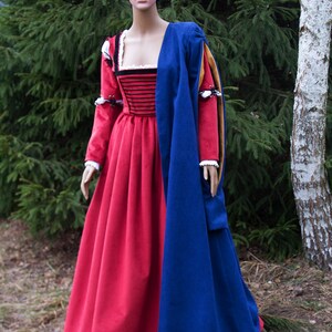 Italian Renaissance Gown Late XV Century. Ren Faire Costume Women ...
