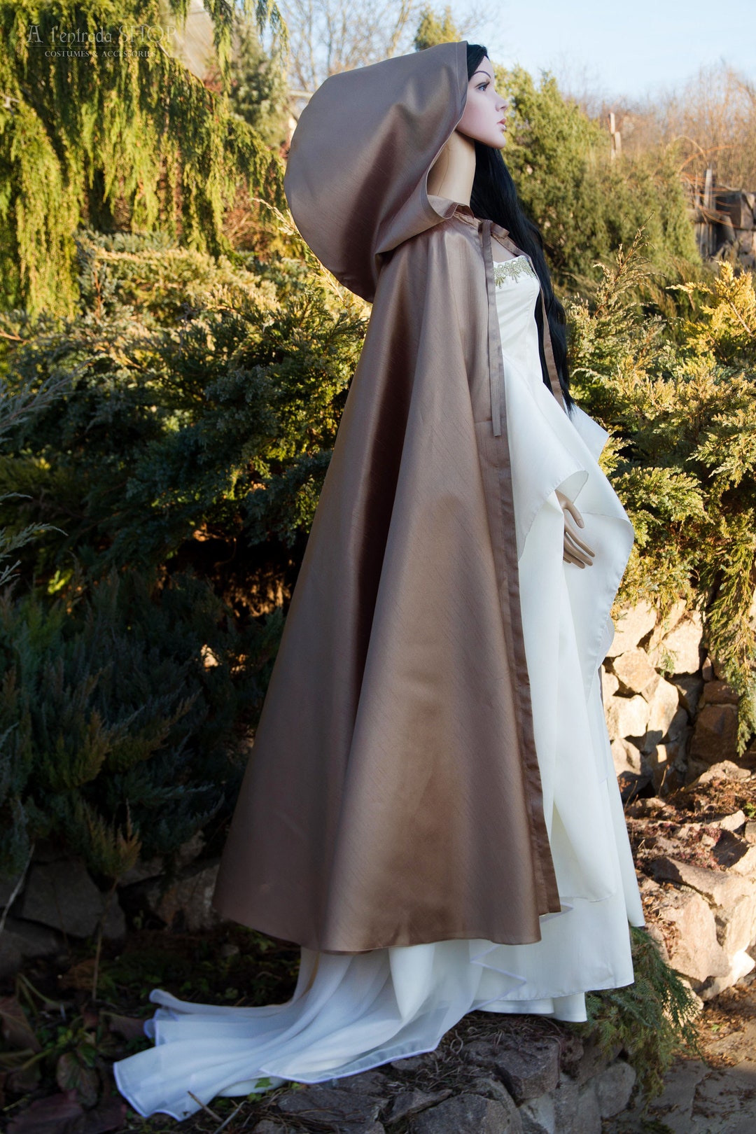 Fantasy Elven Hooded Cape for Adults, Witch and Fairy Costume - Etsy