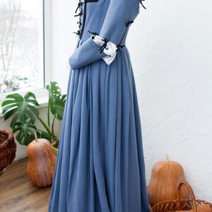 Blue Renaissance Gown Early XVI Century. Ren Faire Costume for Woman ...