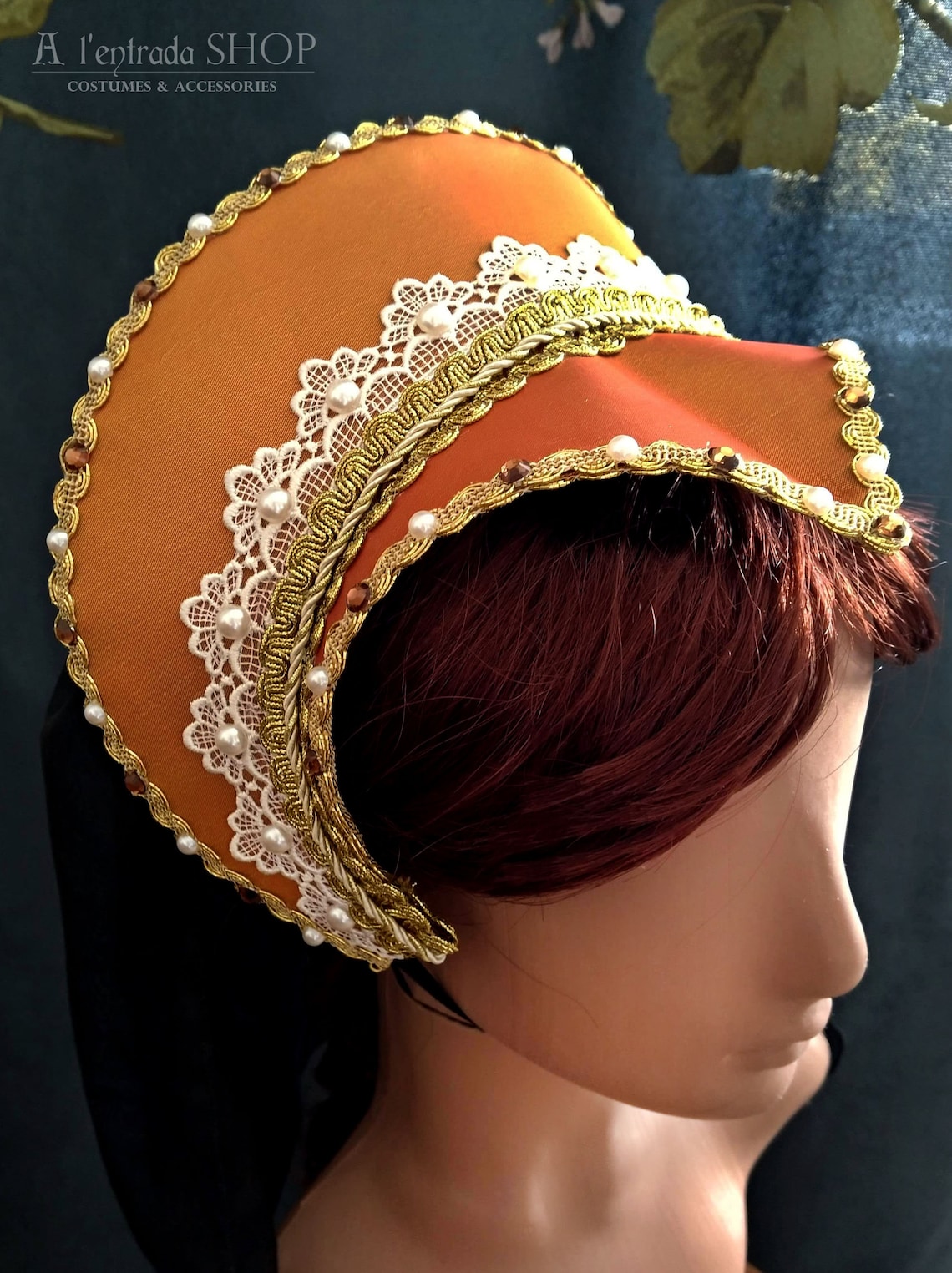 Renaissance Headpiece. 16th Century Headdress French Hood. - Etsy