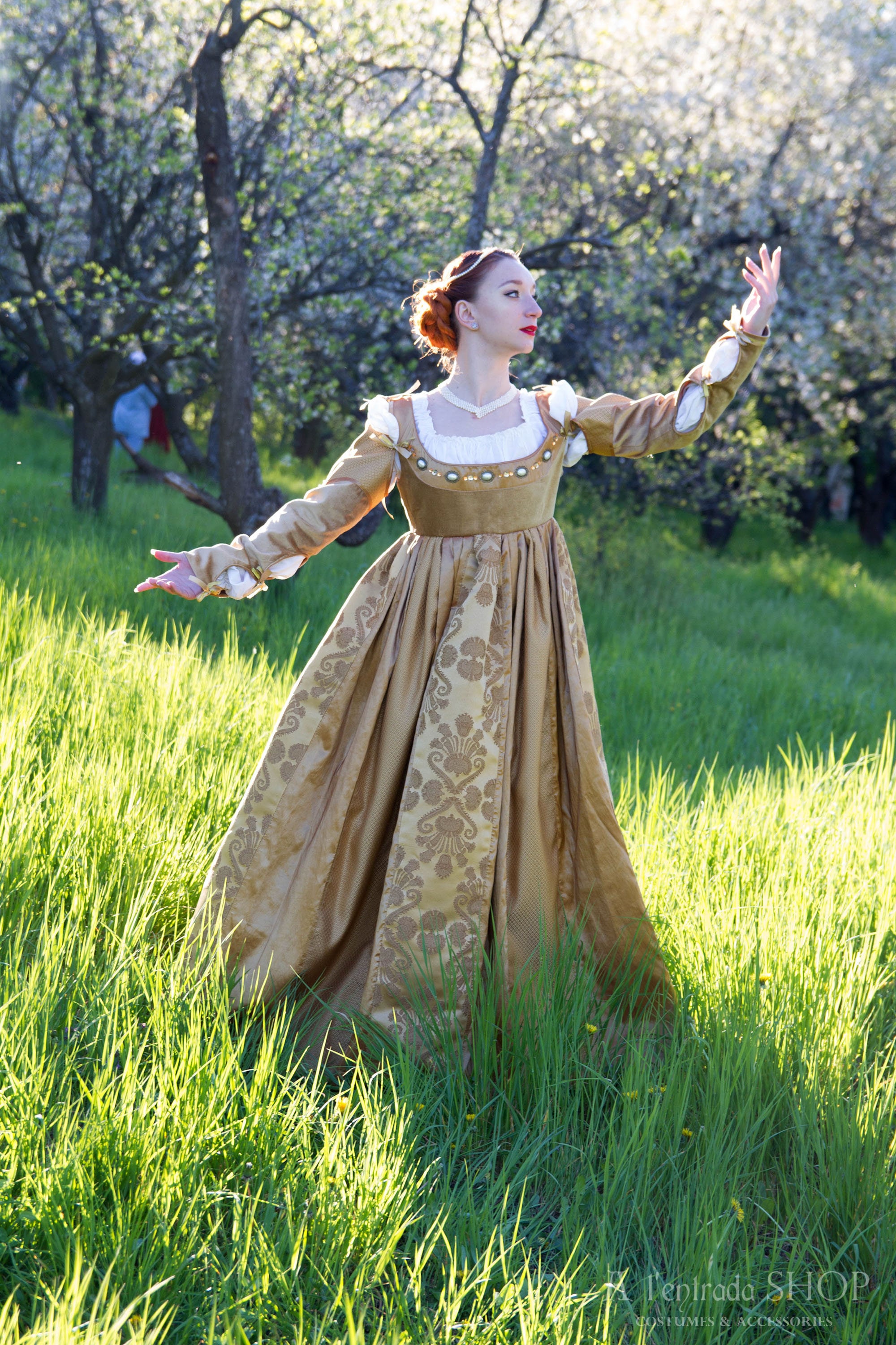 Late 15th Century Renaissance Princess Gown - Medieval Italian Costume ...