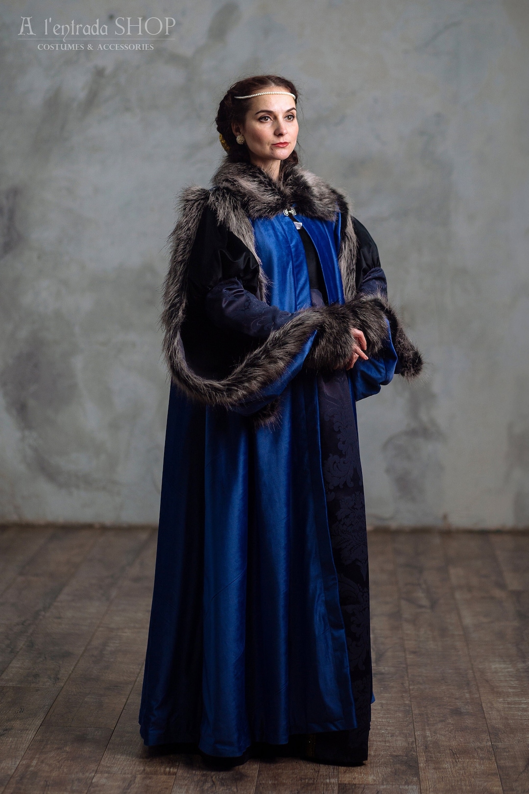 Medieval Princess Fur Coat for Historical Renaissance Fair - Etsy UK