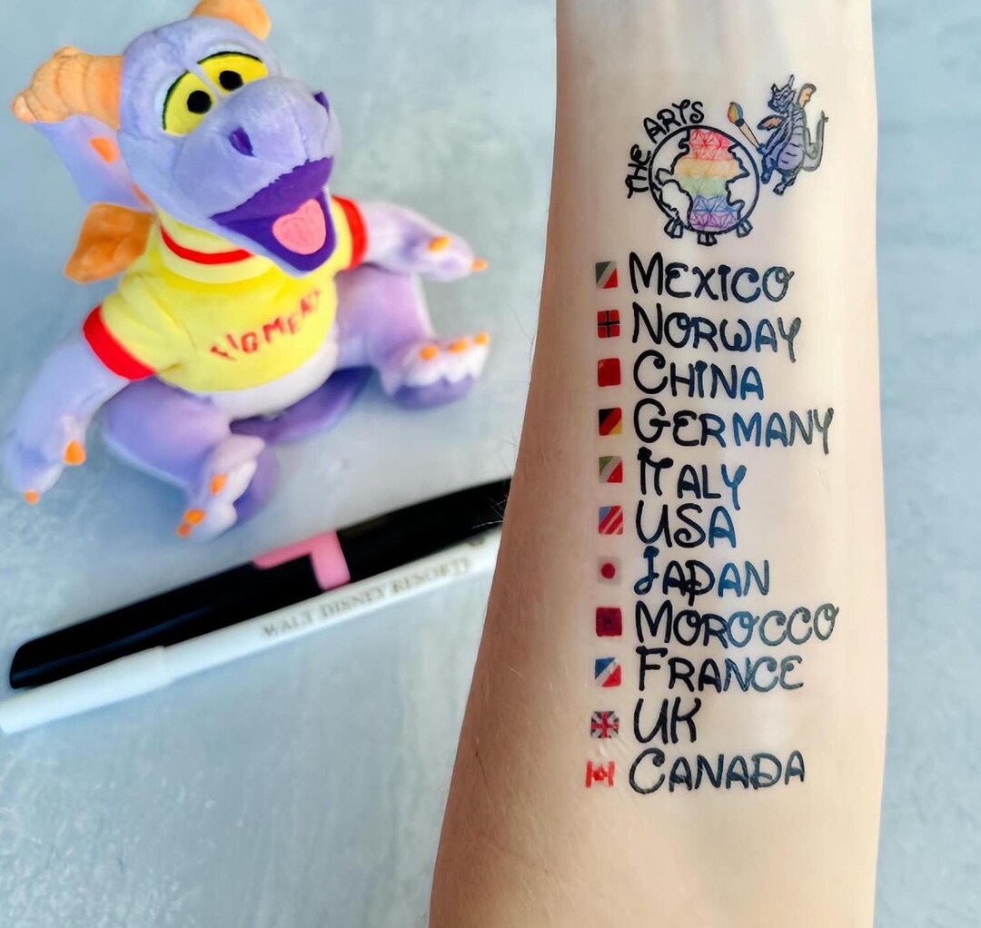 Drinking Around the World Passport Temporary Tattoo - Festival of the ...