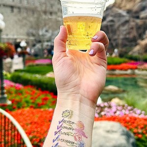 Drinking Around the World Passport Temporary Tattoo - Flower and Garden ...