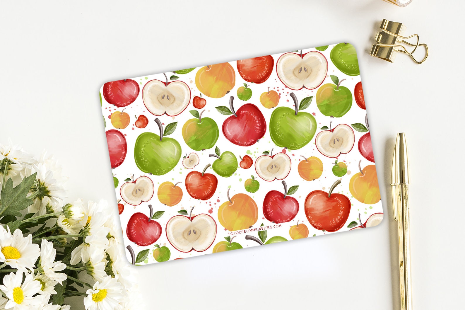 Apple Birthday Invitation Apple Joint Birthday Party - Etsy