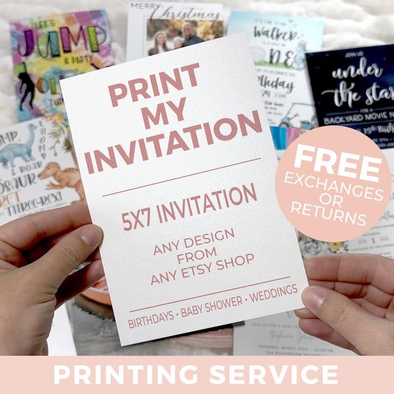 Acrylic Invitation - Etsy