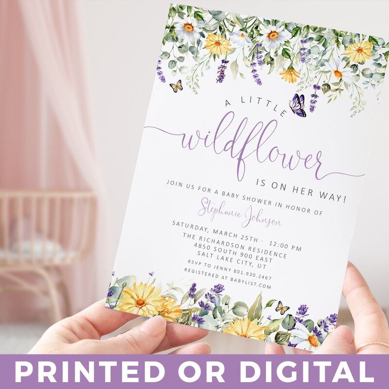 Wildflower Invite - Etsy