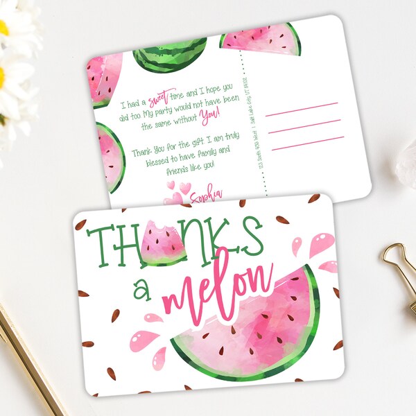 Watermelon Thank You - Etsy