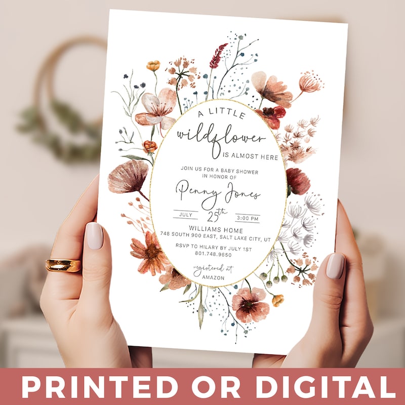 Wildflower Invite - Etsy