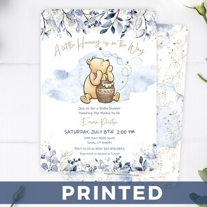 Winnie-the-pooh A Little Hunny is on the Way BABY SHOWER Invitation ...