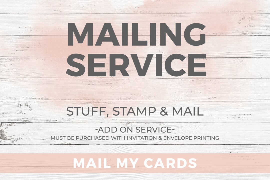 Invitation Mailing - Stuff, Stamp & Mail - Add-on Service - Mailing ...