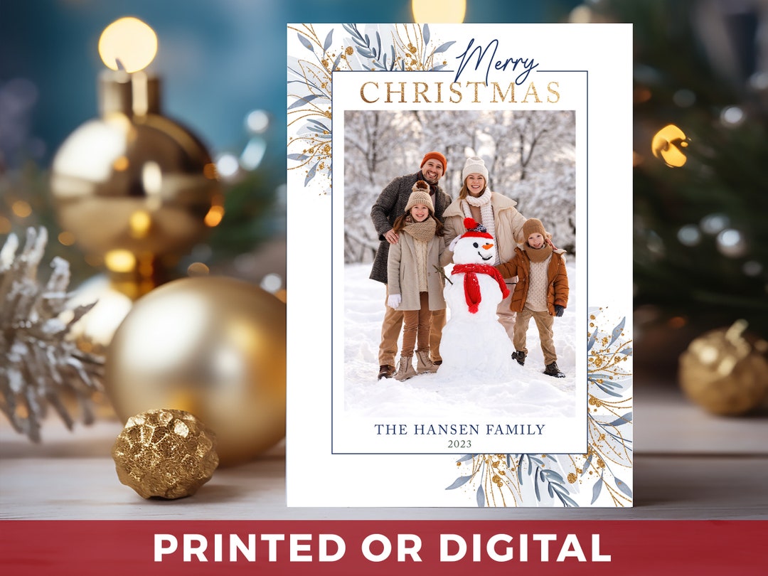 Winter Christmas Photo Cards - Family Photo Holiday Cards - PRINTED ...