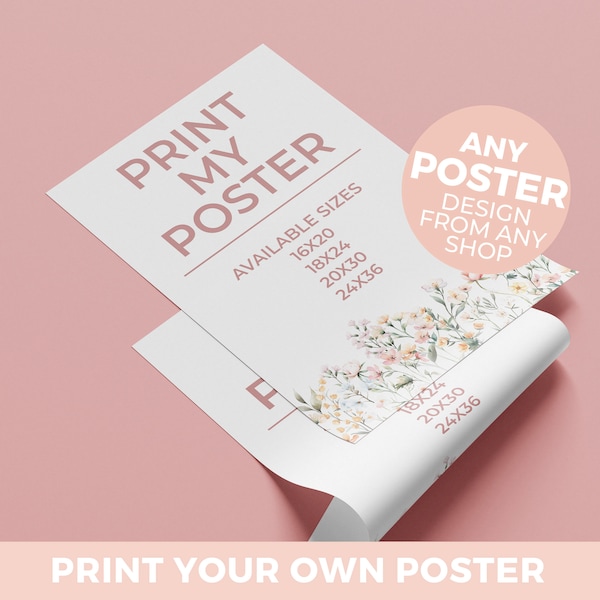 Custom Poster Sign - Etsy