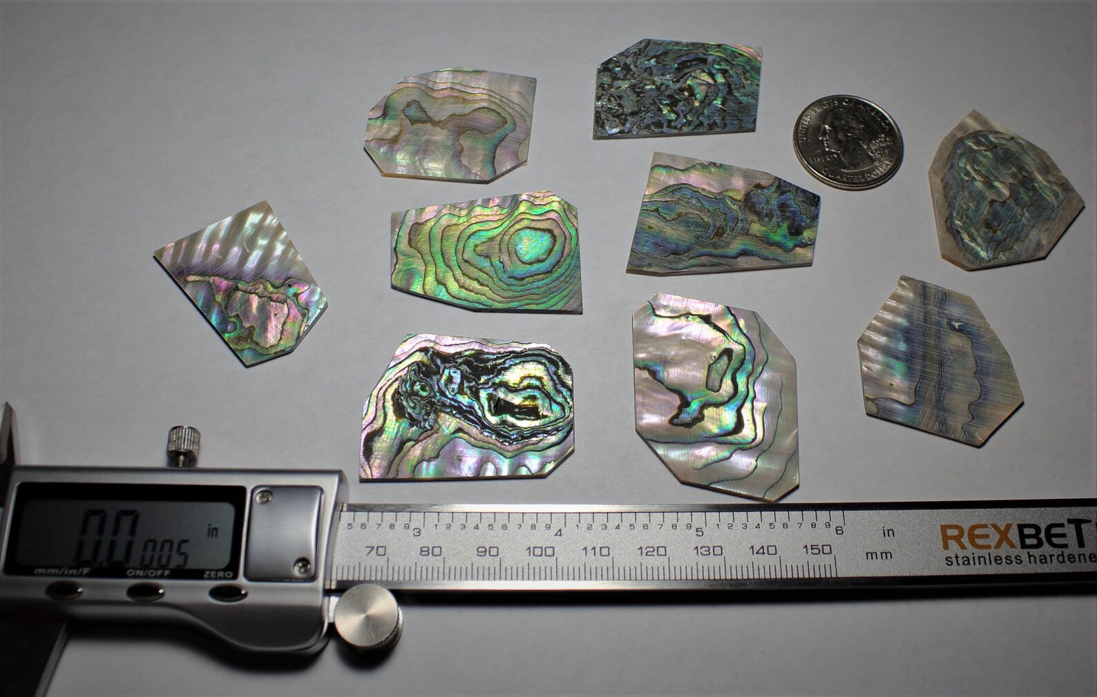1oz New Zealand Abalone Pearls Inlay Material Thickness - Etsy