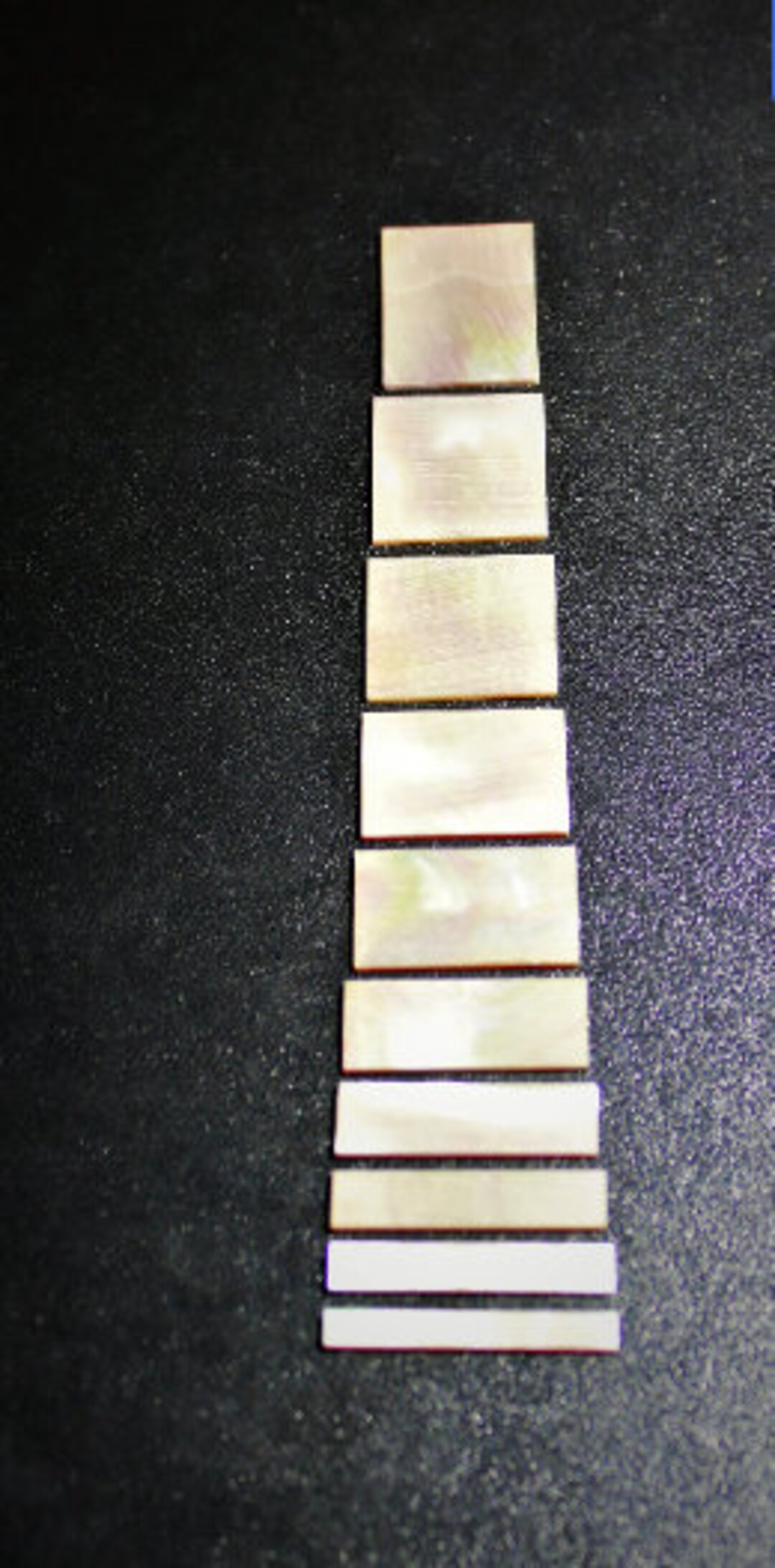 Pink Sea Snail Mother-of-pearl Inlay Set for Guitar Pre-cut. Unpolished ...