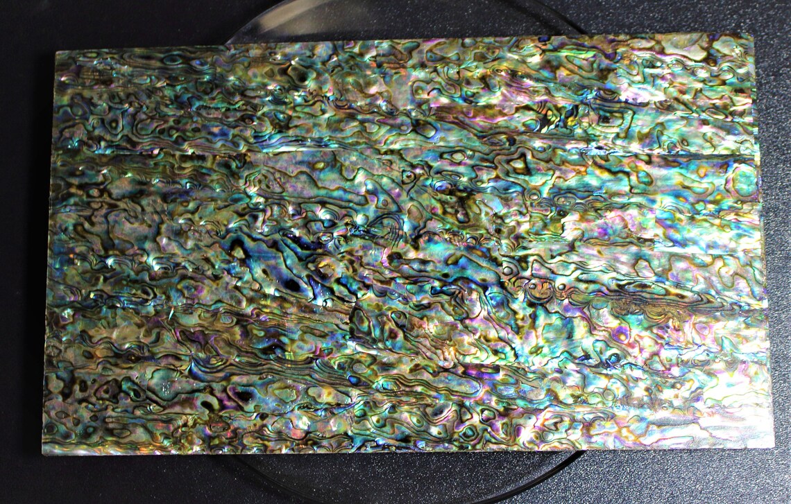 Green Abalone Shell Veneer Sheet 233.6 mm x 135.9 mm x | Etsy