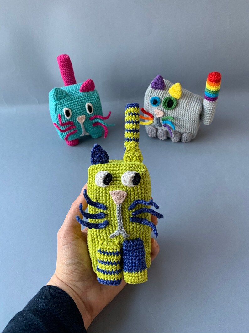 Crochet Pattern Cubicat Cat Crochet Pattern amigurumi Cat - Etsy