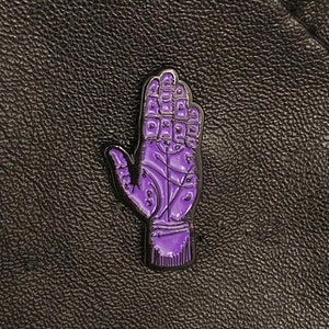 Purple Palmistry Hand Super Awesome Custom Soft Enamel Pin. Cute Enamel ...