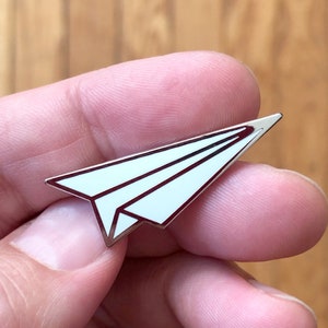 Paper Airplane Punk Pin Super Awesome Custom Soft Enamel Pin. Cute ...