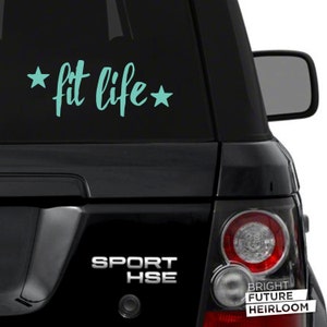 Fit Life Decal High Quality Vinyl Decal, Awesome Aesthetic Stickers ...