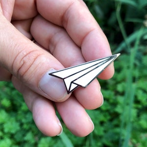 Paper Airplane Punk Pin Super Awesome Custom Soft Enamel Pin. Cute ...