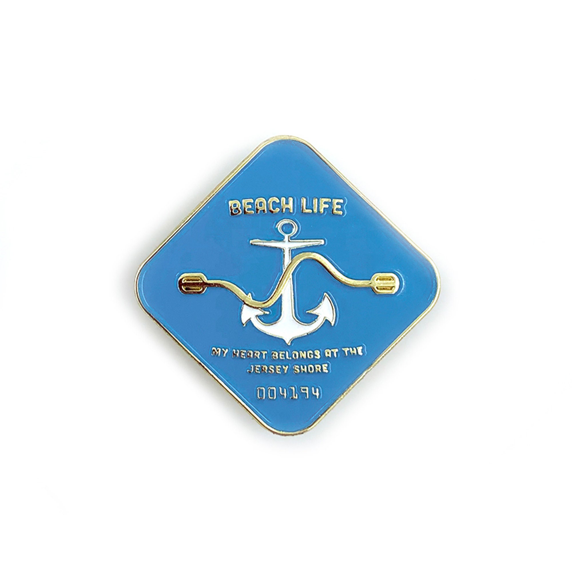 Polished Brass Shore Beach Life Badge Super Awesome Custom - Etsy