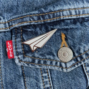 Paper Airplane Punk Pin Super Awesome Custom Soft Enamel Pin. Cute ...