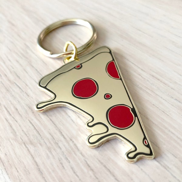 Pizza Keychain - Etsy