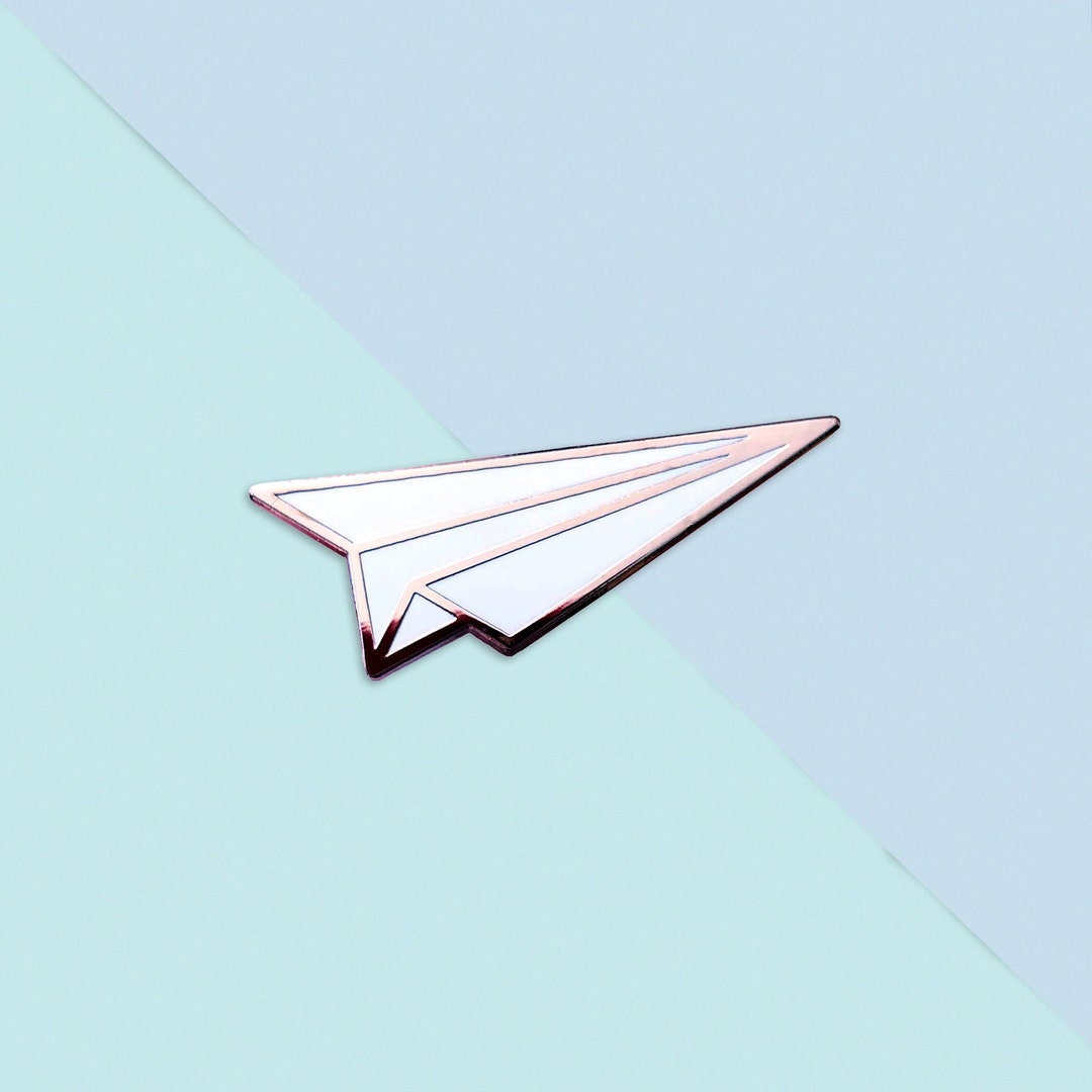 Paper Airplane Punk Pin Super Awesome Custom Soft Enamel Pin. Cute ...