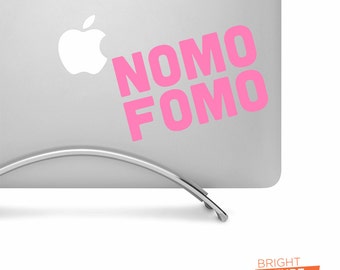 GLITTER NOMO FOMO High Quality Vinyl Decal Awesome | Etsy