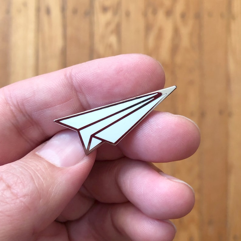 Paper Airplane Punk Pin Super Awesome Custom Soft Enamel Pin. Cute ...